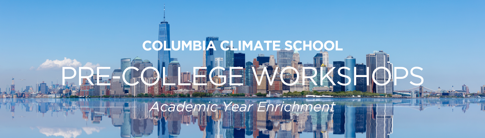 Pre-College Academic Year Workshops | Columbia Climate School